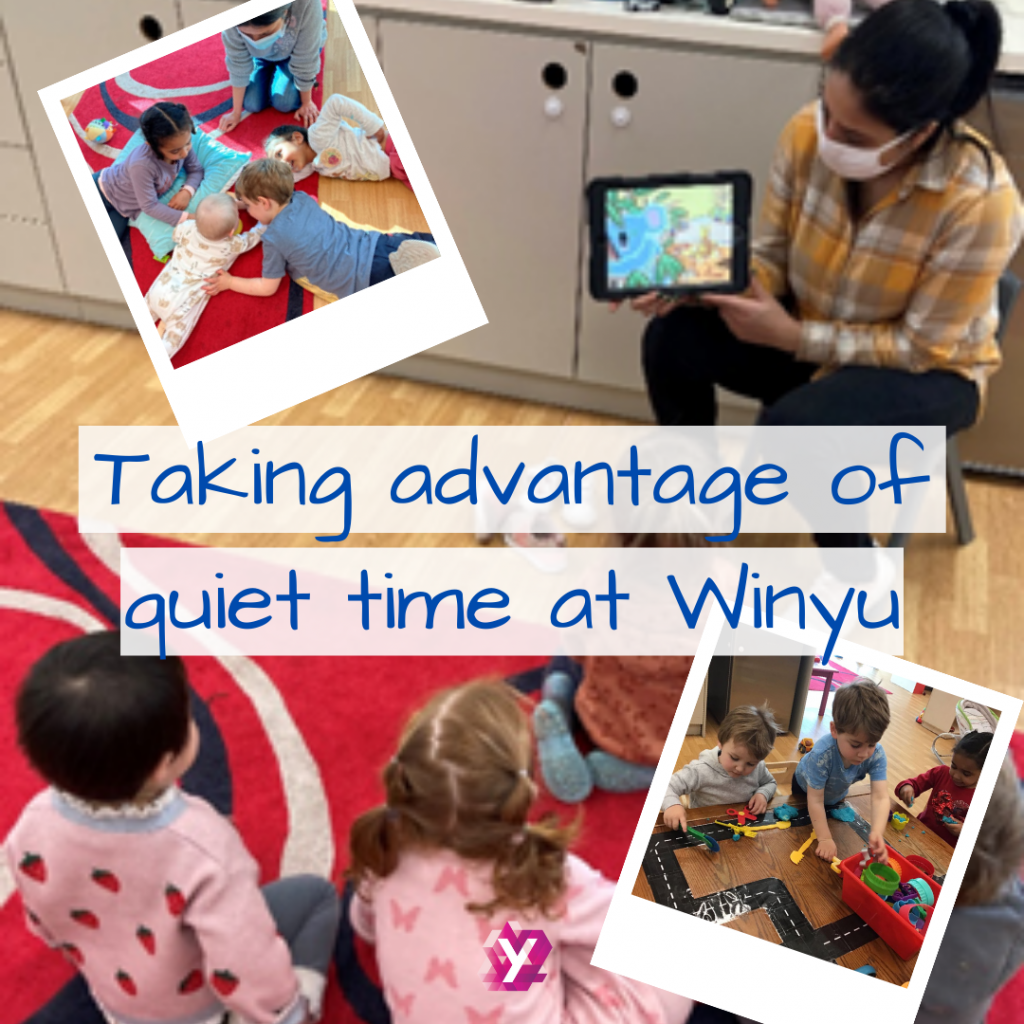 Taking advantage of quiet time at Winyu – YWCA Canberra Children's Service